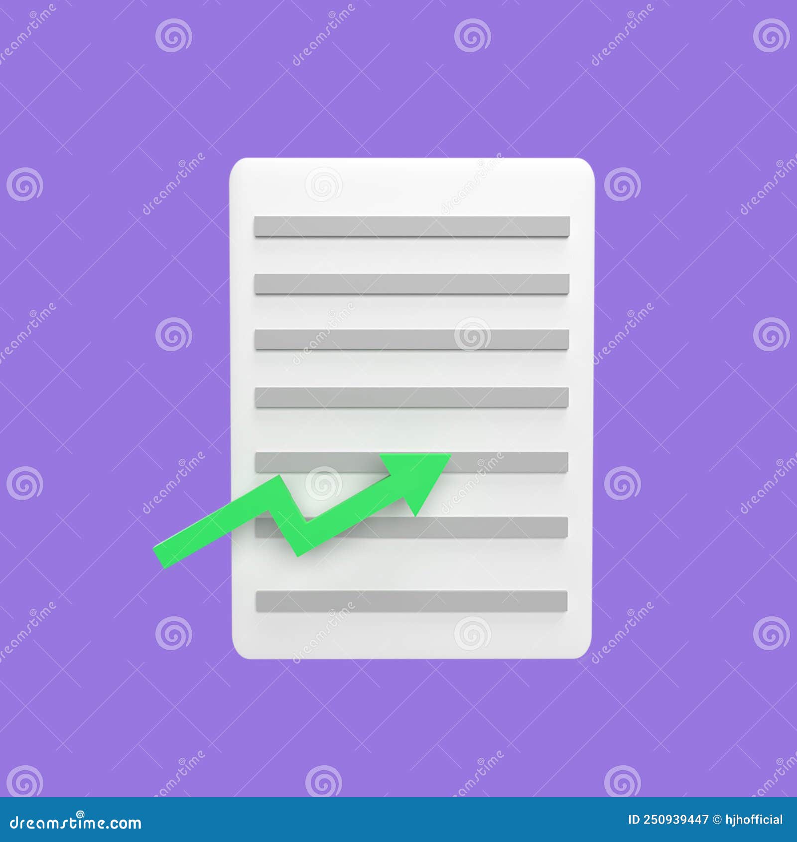 Increase Document Quality 3d Icon Model Cartoon Style. Render ...