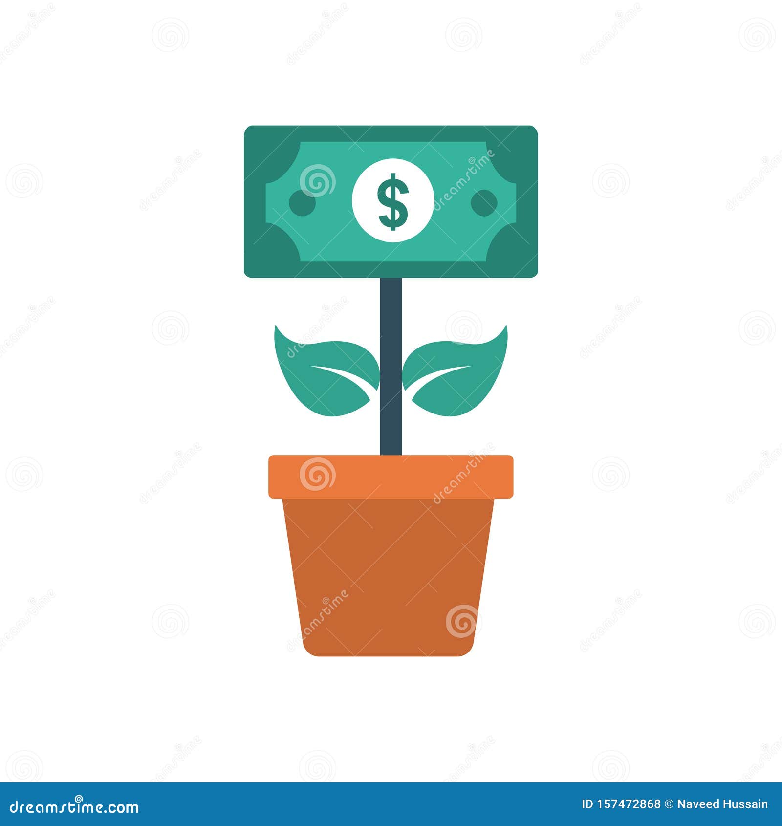 Increase flat vector icon stock vector. Illustration of profit - 157472868