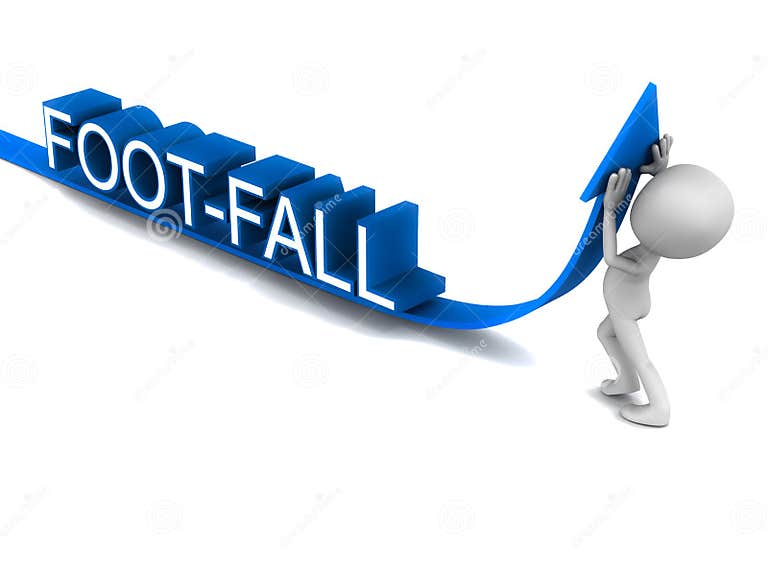 Increase footfall stock illustration. Illustration of mall - 28912497