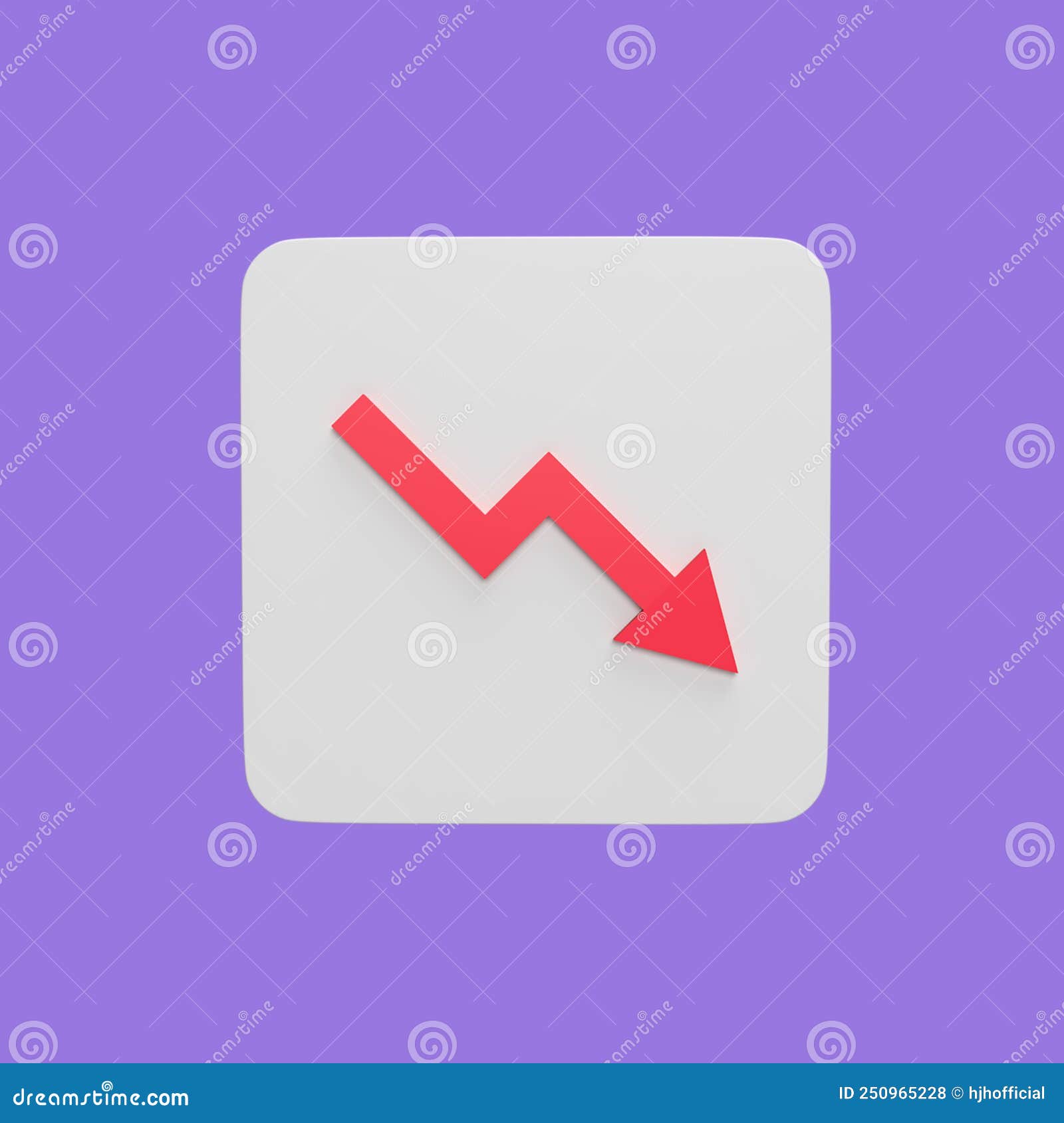Increase Graph 3d Icon Model Cartoon Style Concept. Render Illustration ...