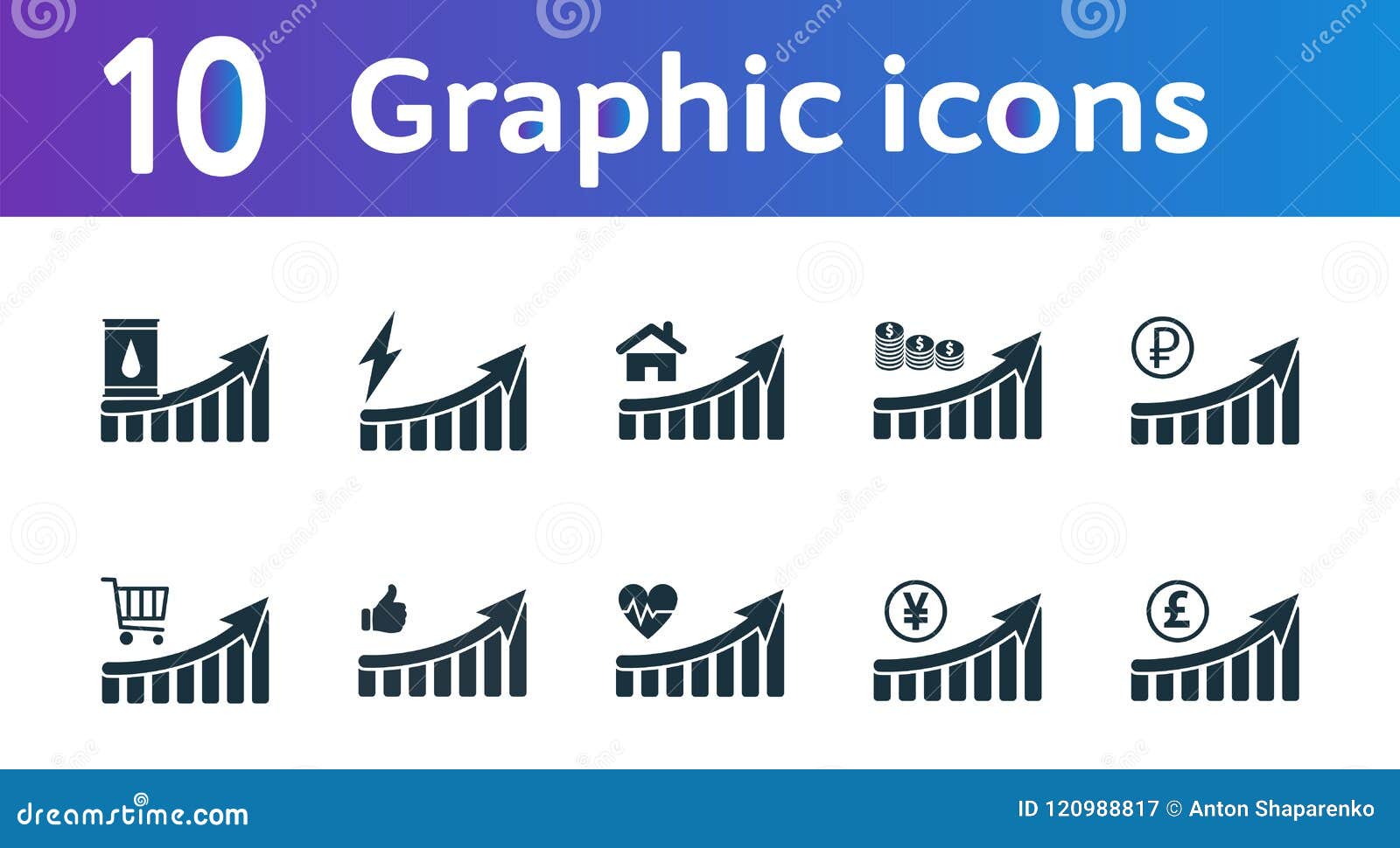 Increase Graphic Icons Set. UI and UX. Premium Quality Symbol ...