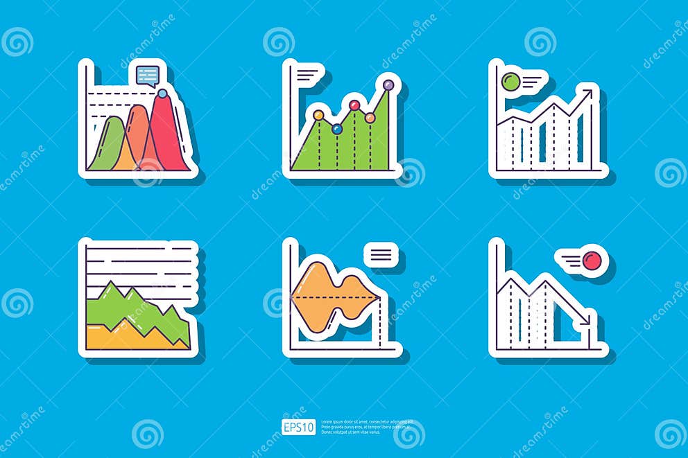 Increase Growth and Decrease Reduction Curve Chart. Business Finance ...