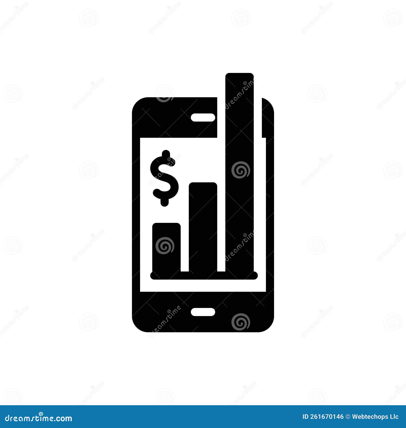 Black Solid Icon for Increase, Rise and Growth Stock Vector ...