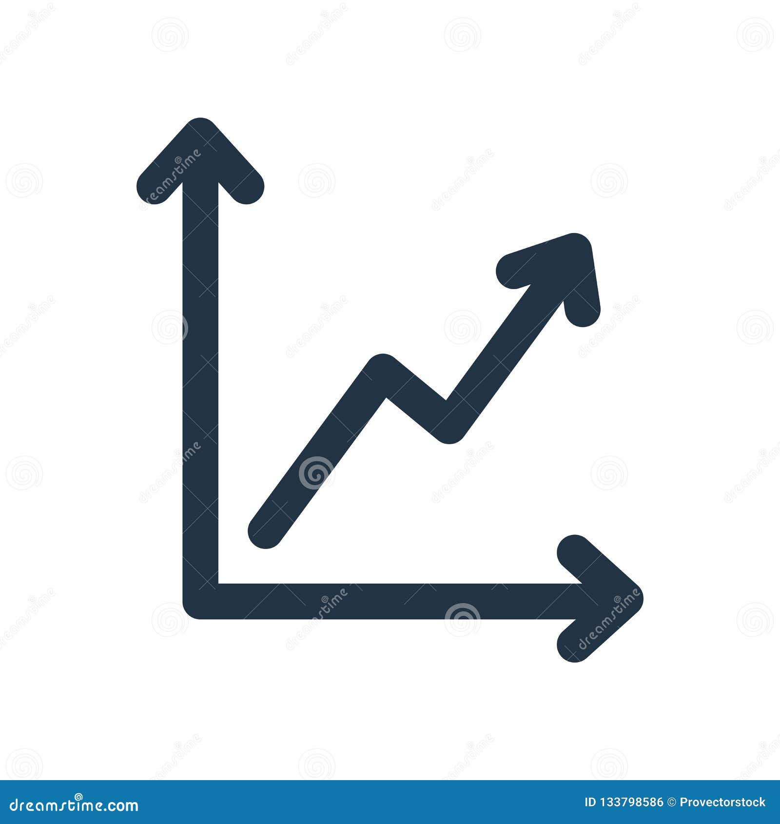 Increase Icon Vector Isolated on White Background, Increase Sign Stock ...