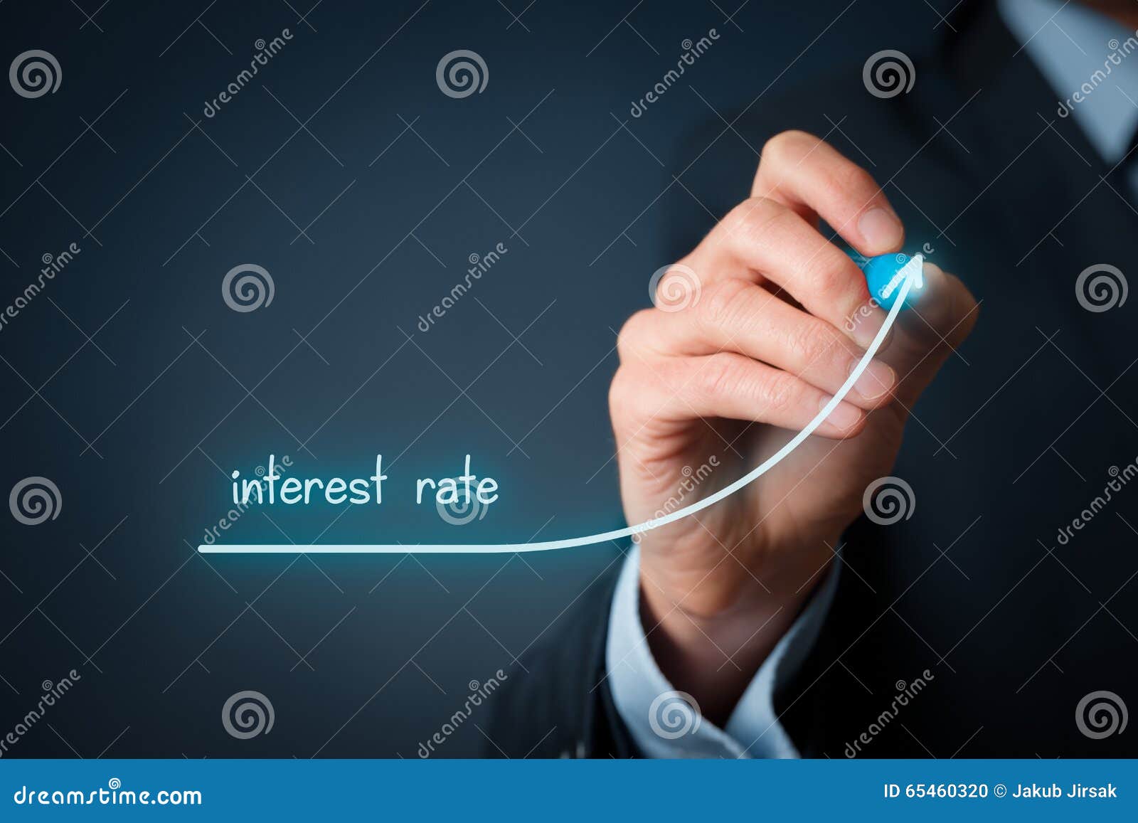 Increase interest rate stock photo. Image of concept - 65460320