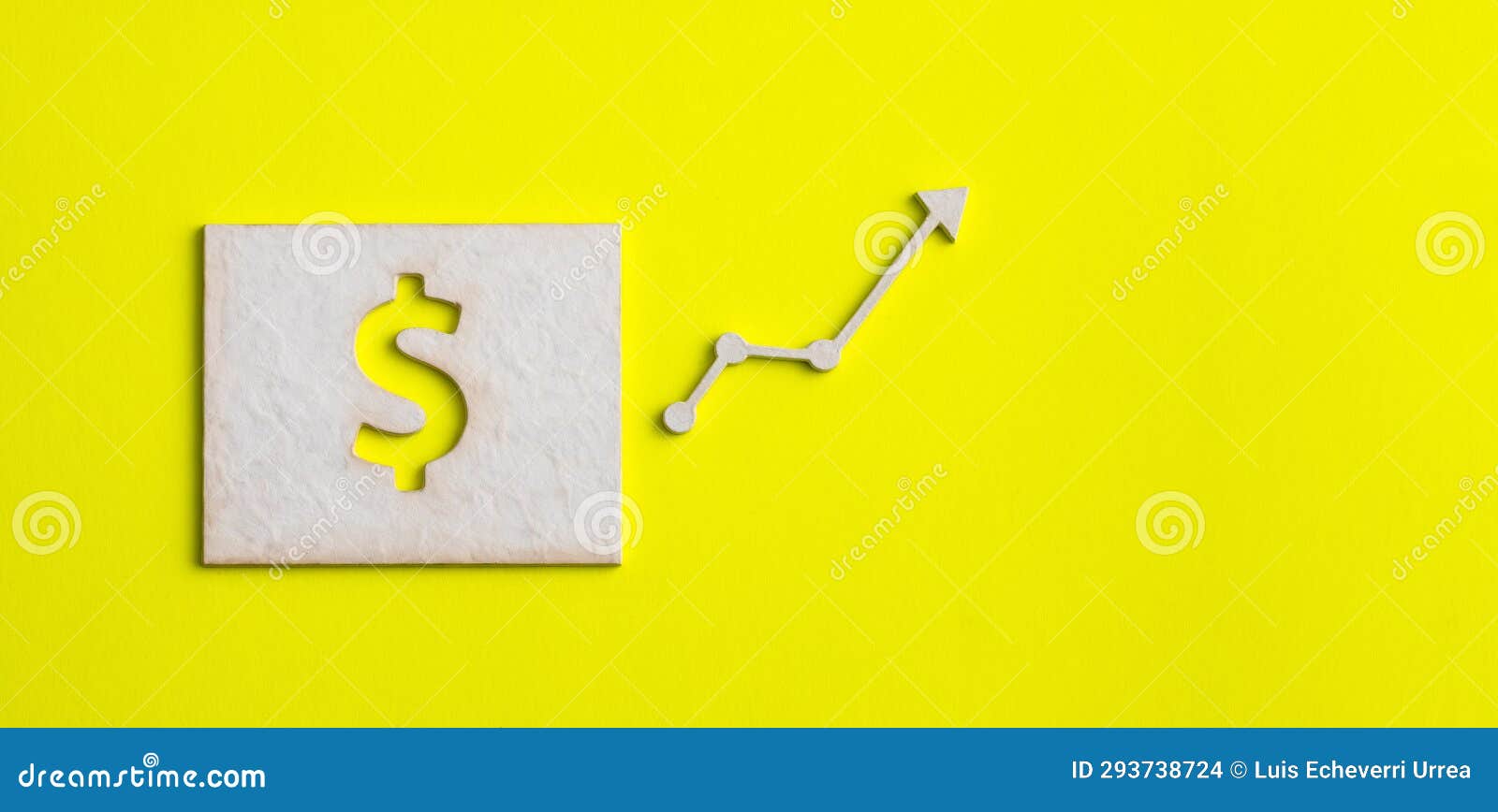Increase in Interest on Value - Arrow and Value Icon on Yellow ...