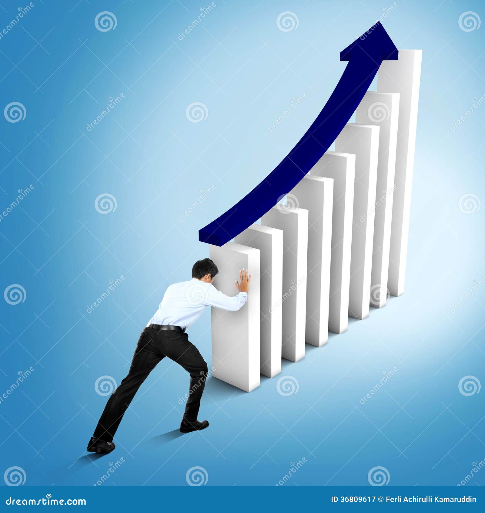 Increase market statistics stock image. Image of achievement - 36809617