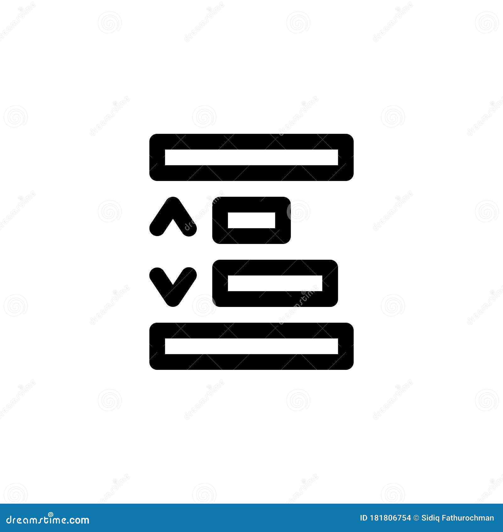 Increase Paragraph Spacing Icon Stock Vector - Illustration of ...