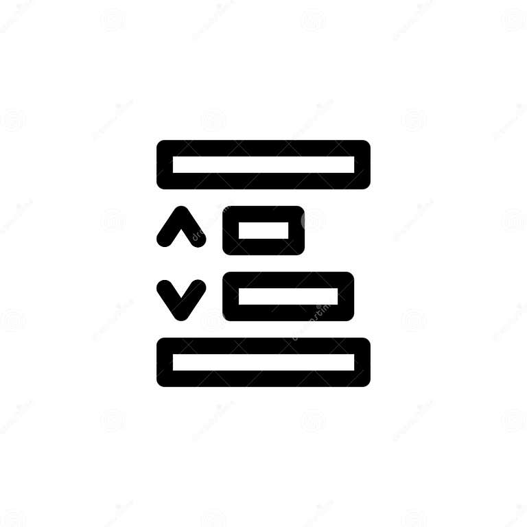 Increase Paragraph Spacing Icon Stock Vector - Illustration of ...