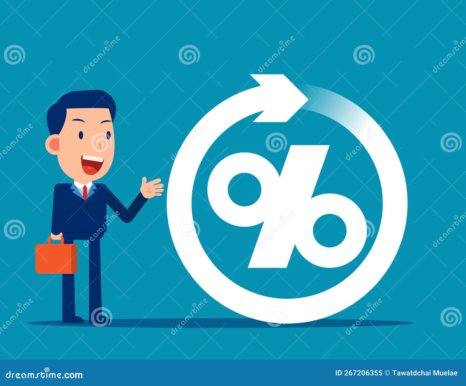 An Increase in the Percentage of Invested Stocks. Percentage Growth ...