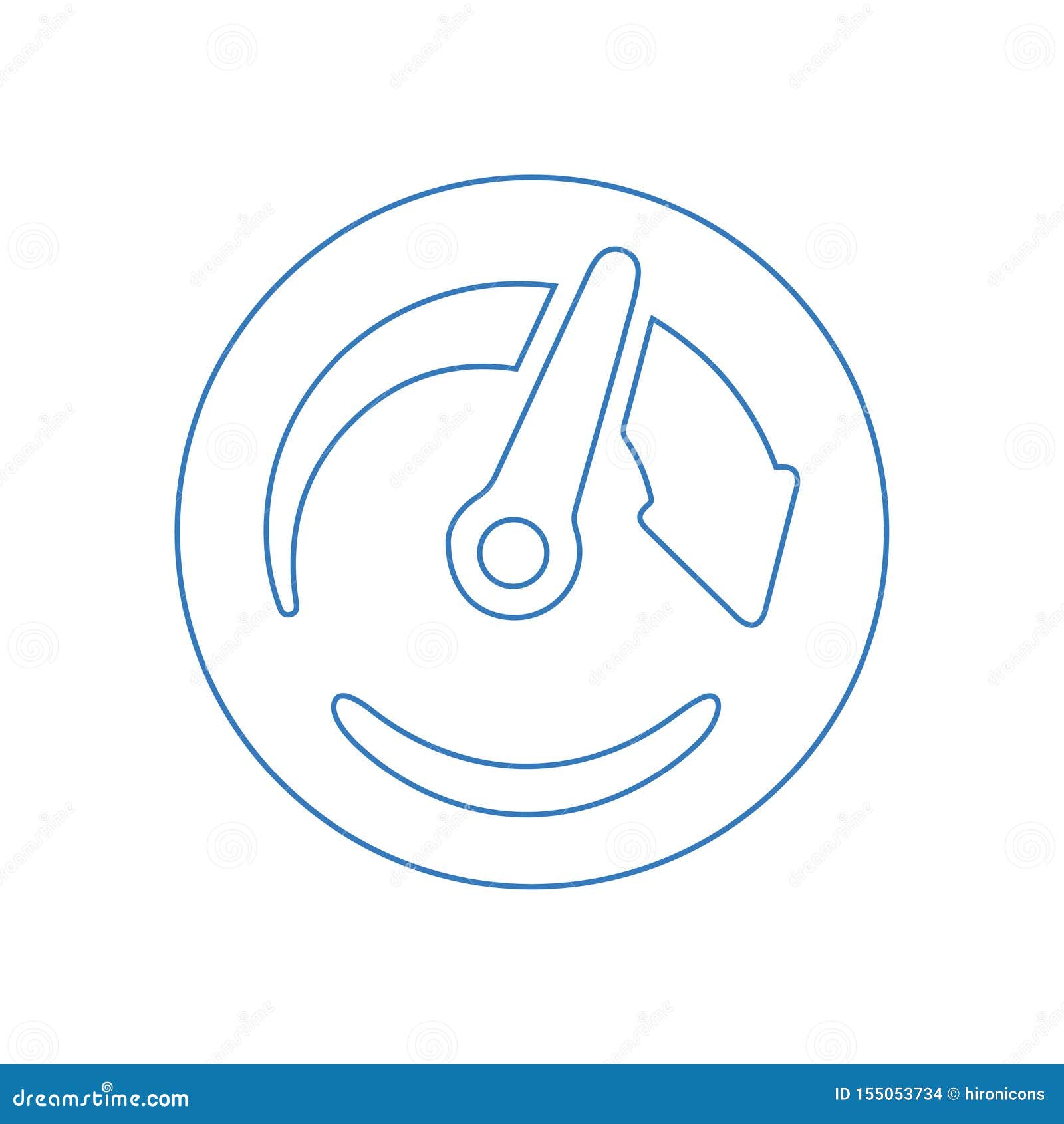 Increase Productivity Icon, Growth, Meter Stock Illustration ...