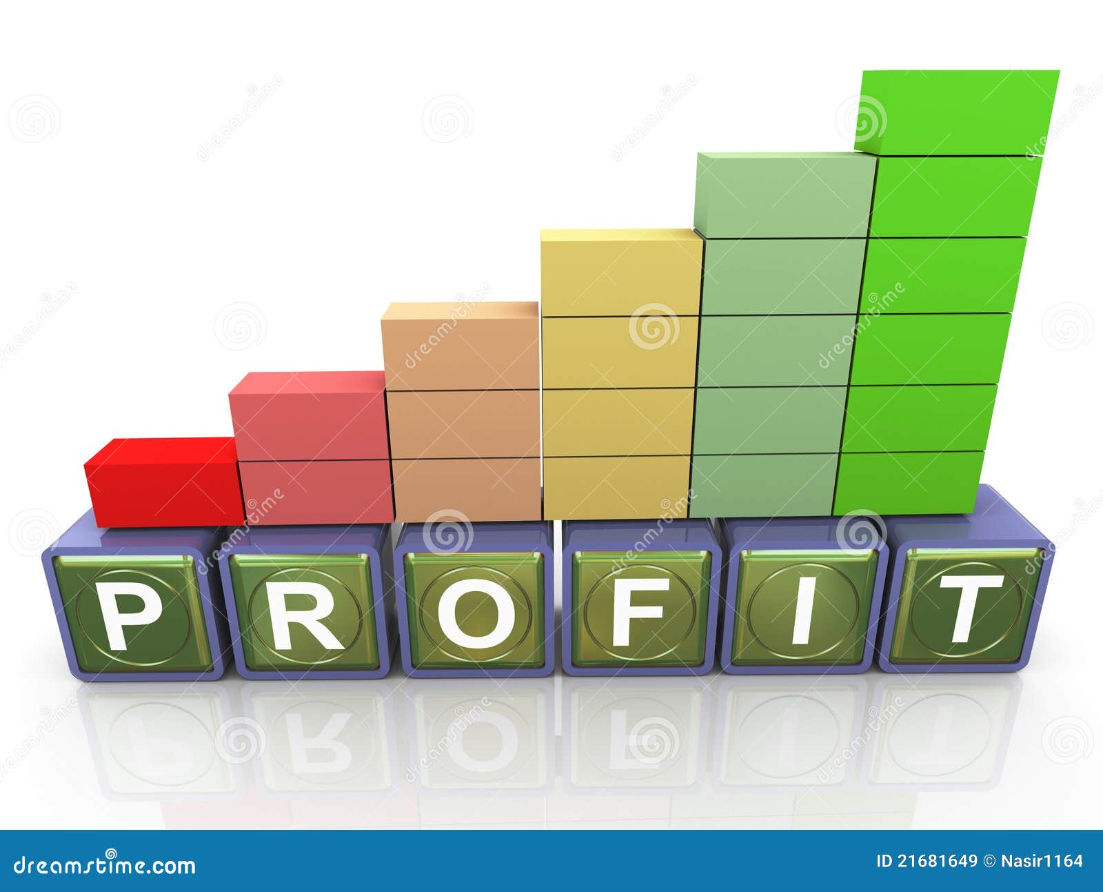Increase of profit stock illustration. Illustration of arrow - 21681649