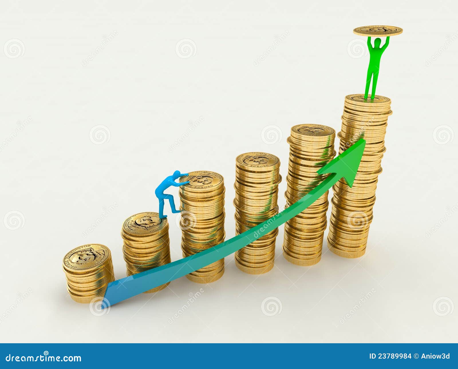 The Increase in Profit, Revenue. Stock Illustration - Illustration of ...