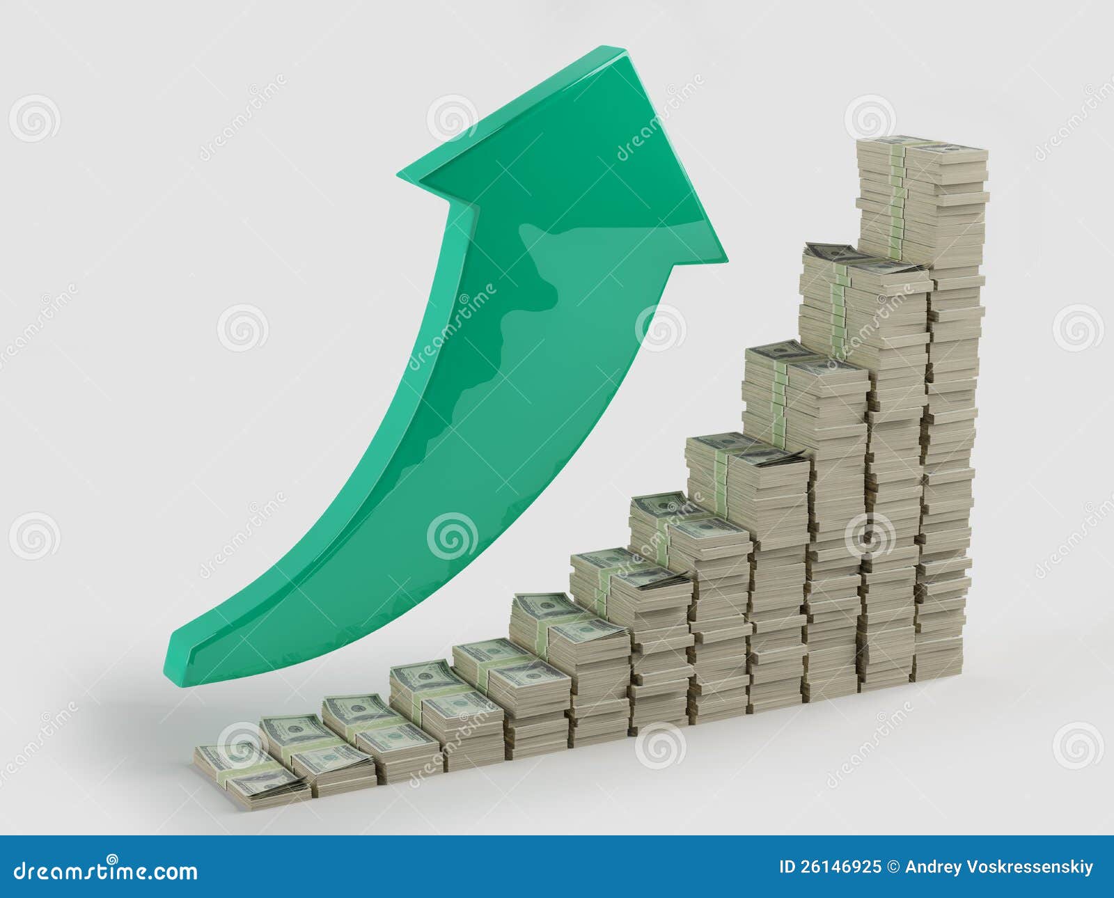 Increase in profits stock illustration. Illustration of arrow - 26146925