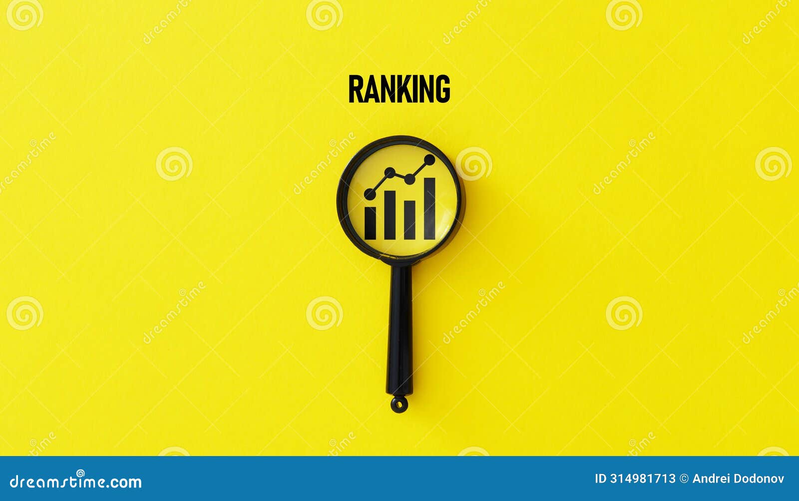 Increase Ranking is Shown with Magnifier on a Graph. SEO Rankings ...