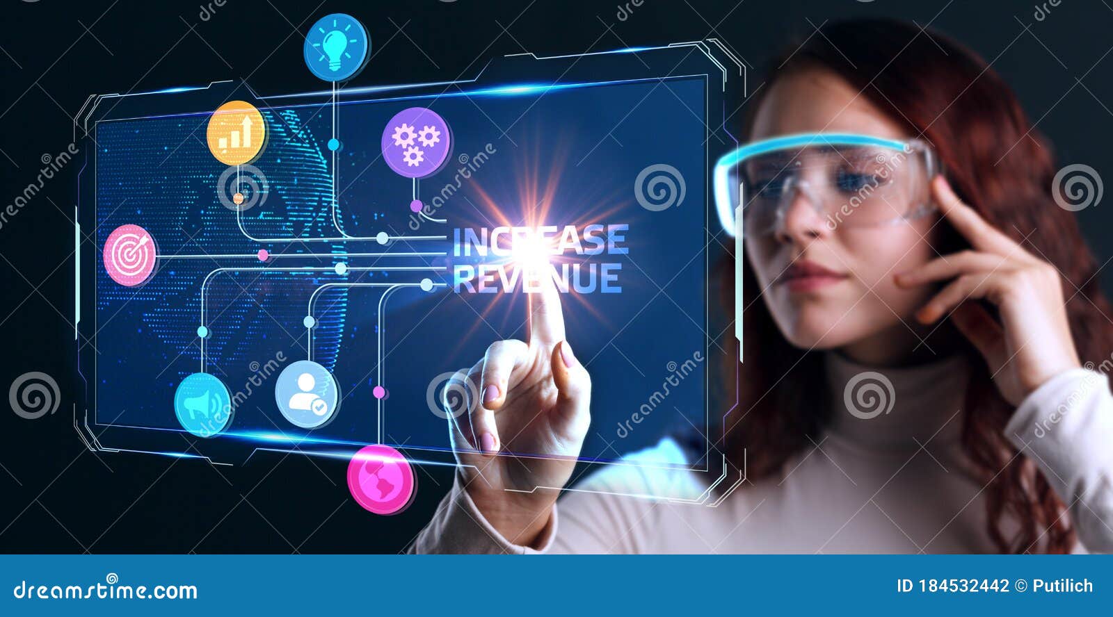 Increase Revenue Concept. Business, Technology, Internet and Network ...