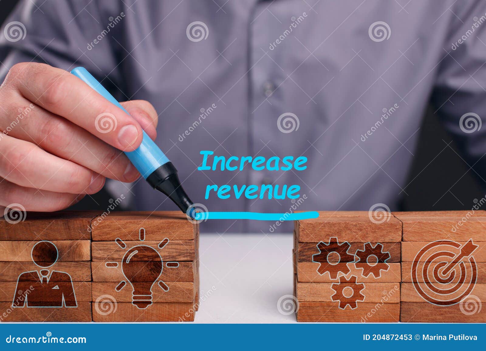 Increase Revenue Concept. Business, Technology, Internet and Network ...