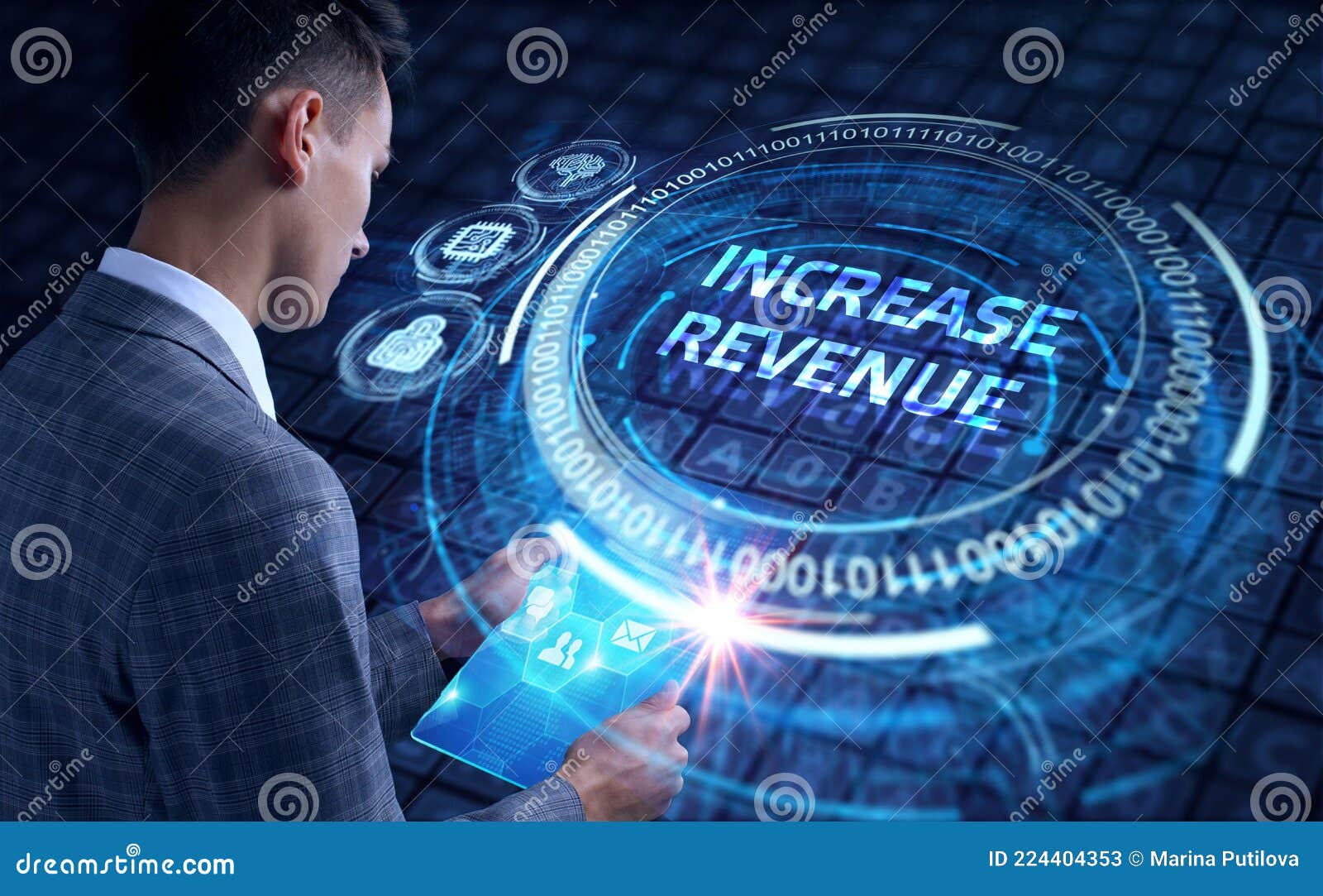 Increase Revenue Concept. Business, Technology, Internet and Network ...