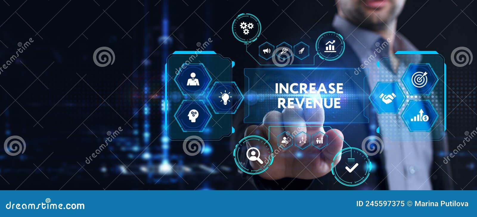 Increase Revenue Concept. Business, Technology, Internet and Network ...