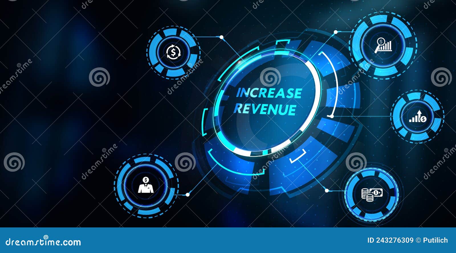Increase Revenue Concept. Business, Technology, Internet and Network ...