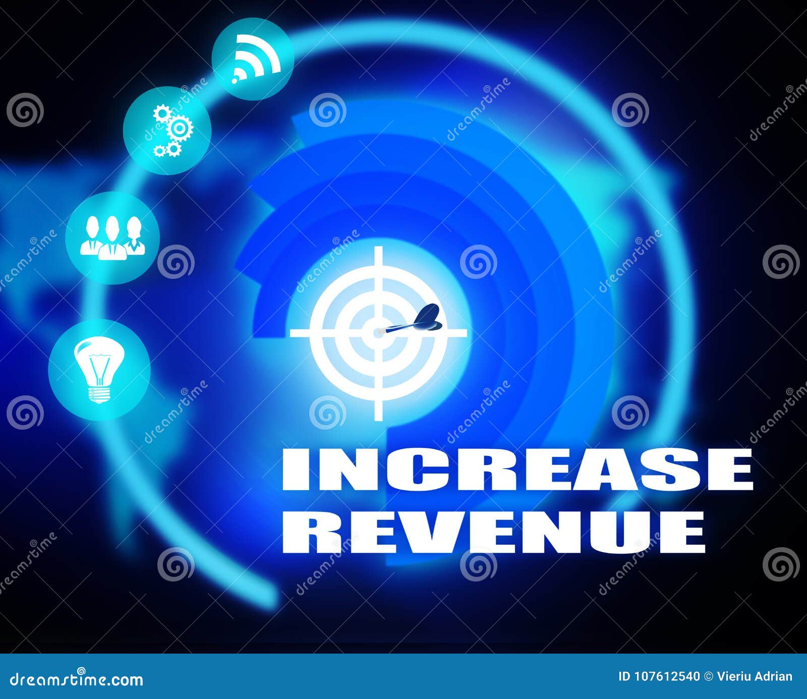 Increase Revenue Concept Plan Graphic Stock Illustration - Illustration ...