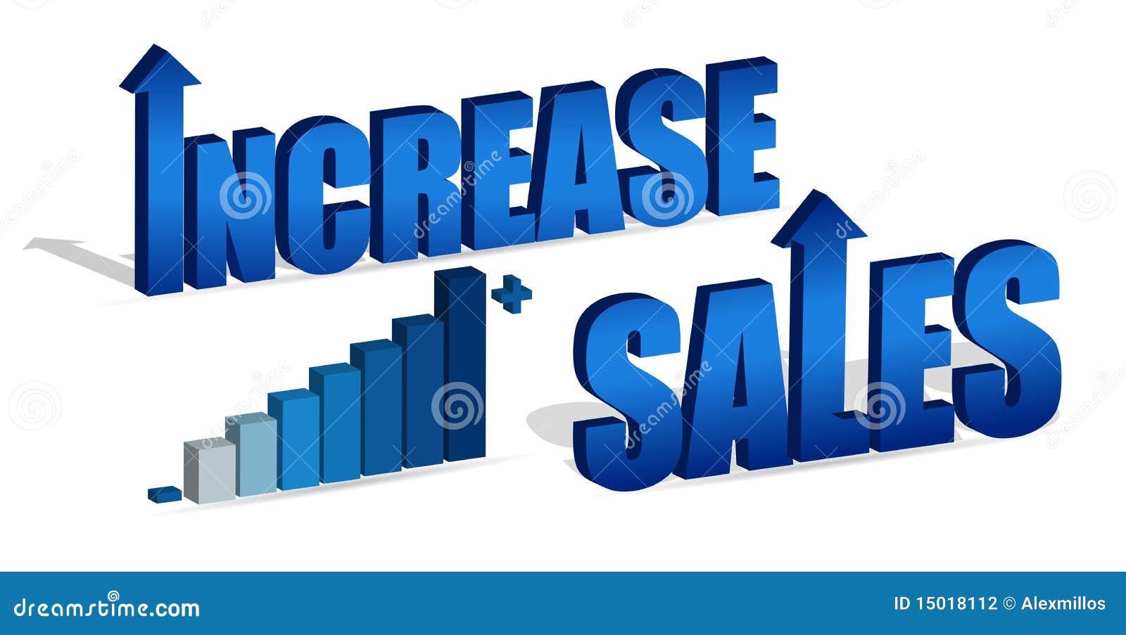 Increase Sales stock vector. Illustration of development - 15018112