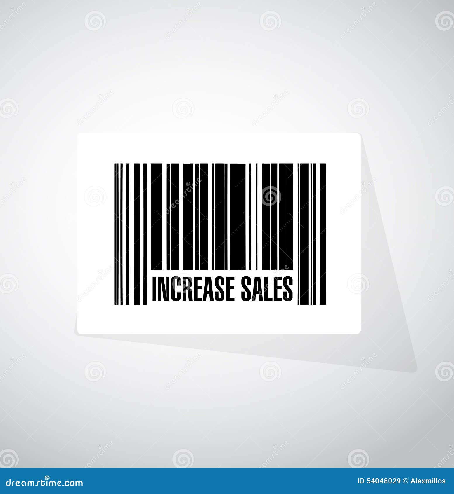 Increase Sales Barcode Sign Concept Stock Illustration - Illustration ...