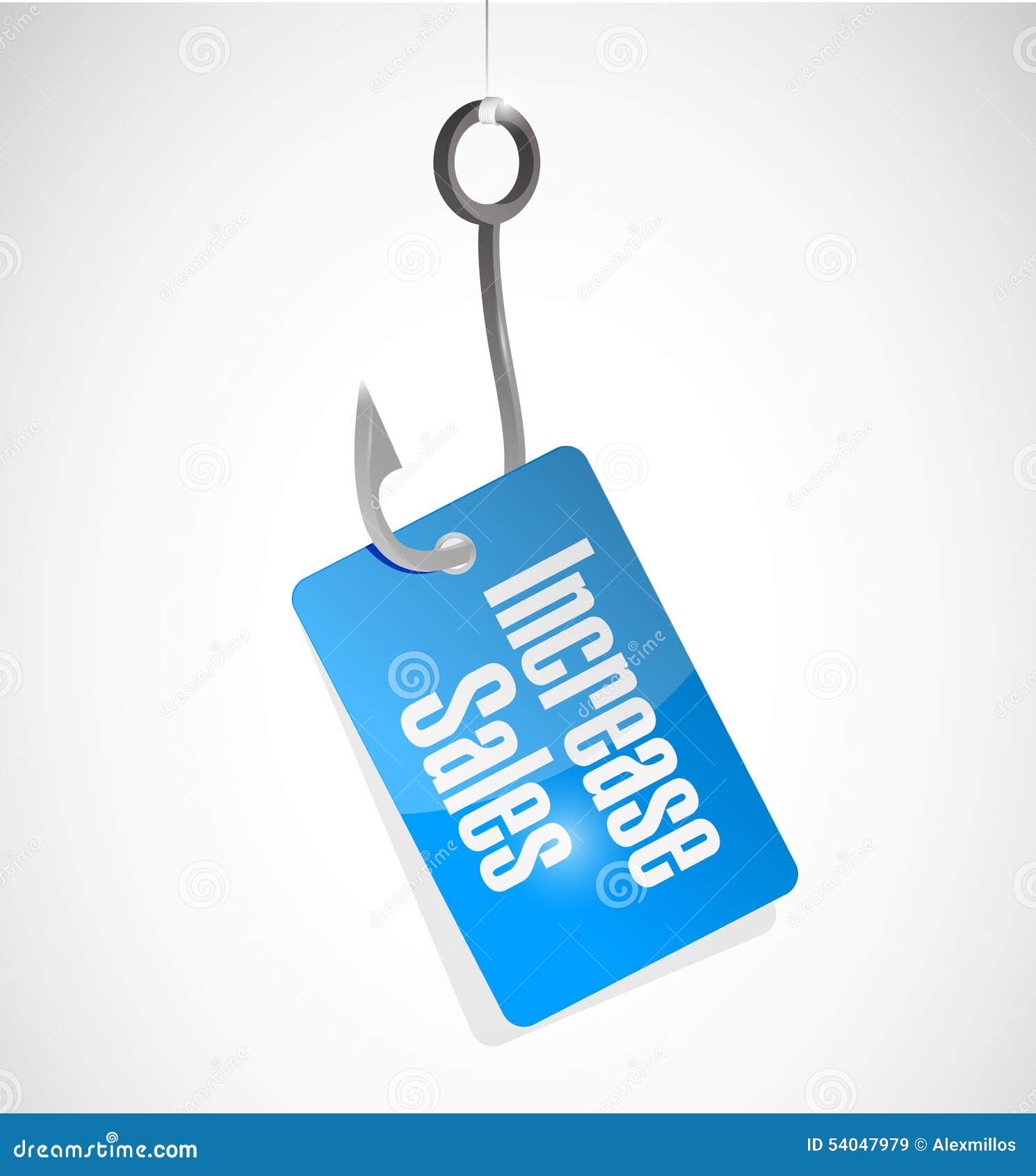 Increase Sales Hook Tag Sign Concept Stock Illustration - Illustration ...