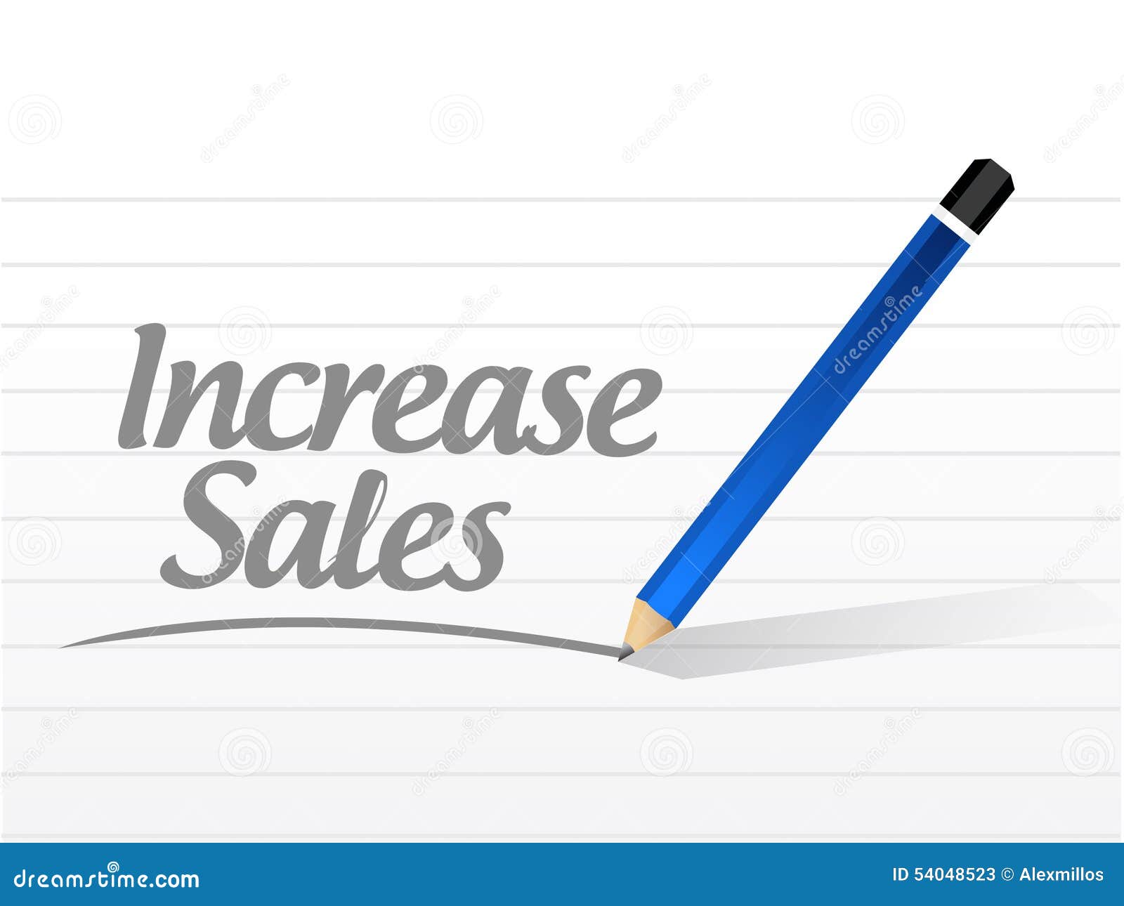 Increase Sales Message Sign Concept Stock Illustration - Illustration ...
