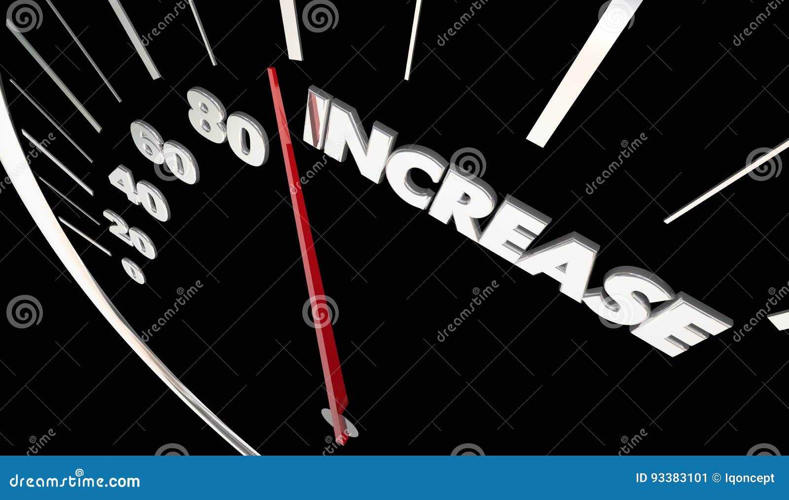 Increase Speedometer Improve Growth Stock Illustration - Illustration ...