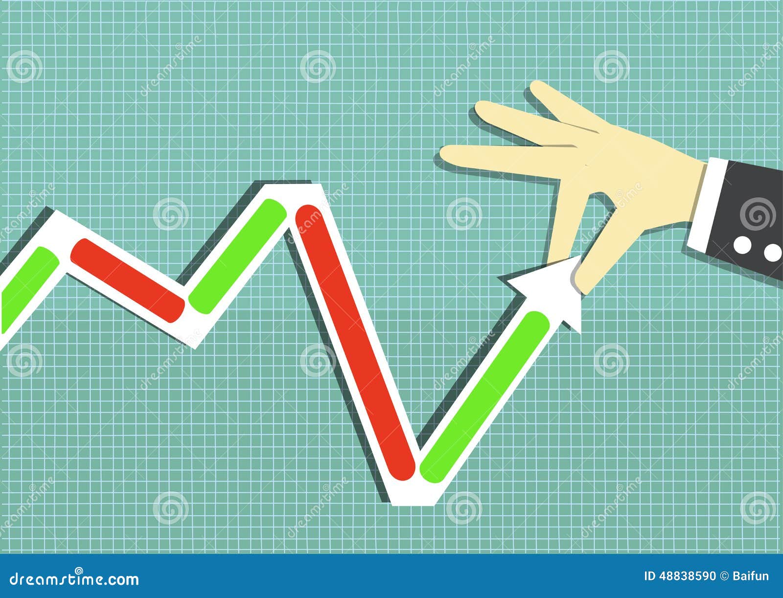 Increase stock stock vector. Illustration of accounting - 48838590