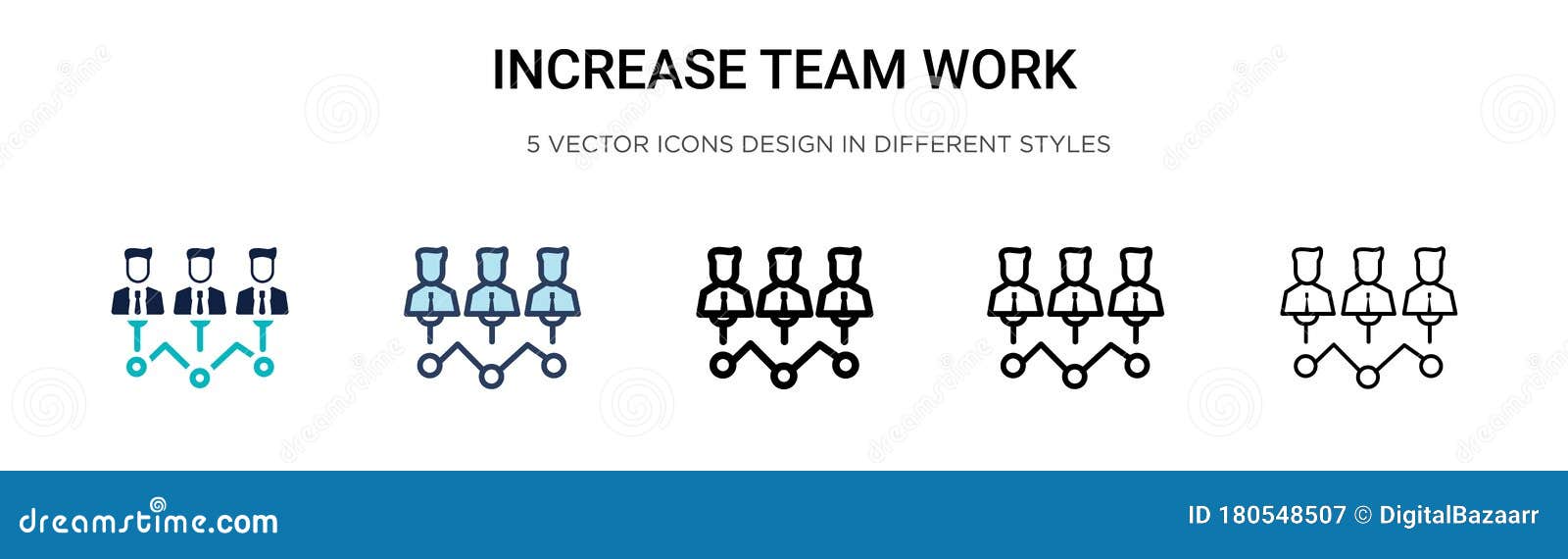 Increase Team Work Icon in Filled, Thin Line, Outline and Stroke Style ...