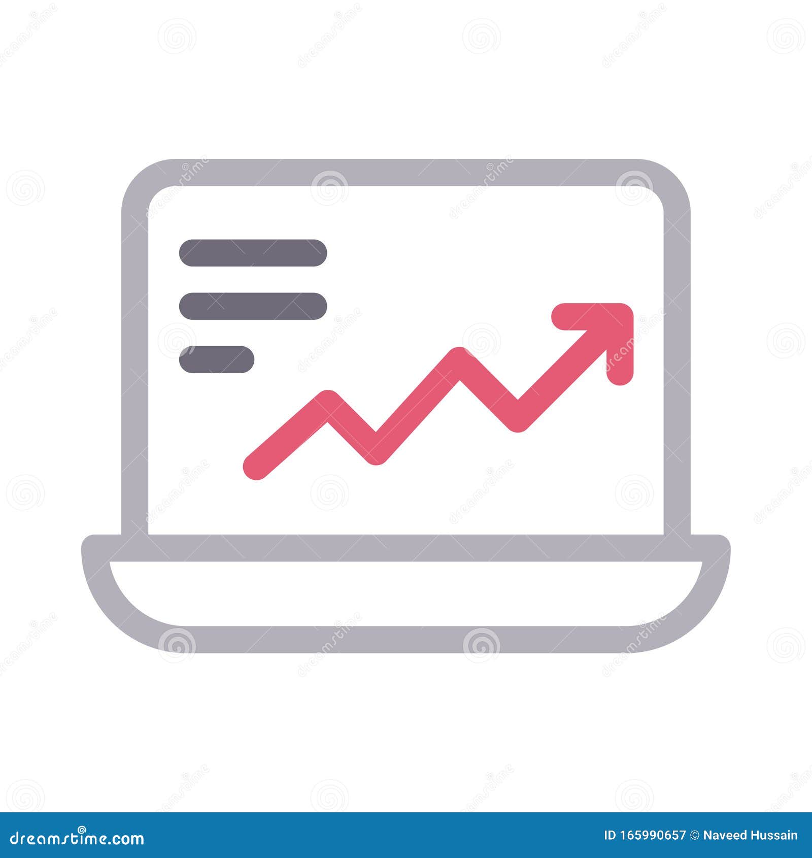Increase Vector Color Line Icon Stock Illustration - Illustration of ...