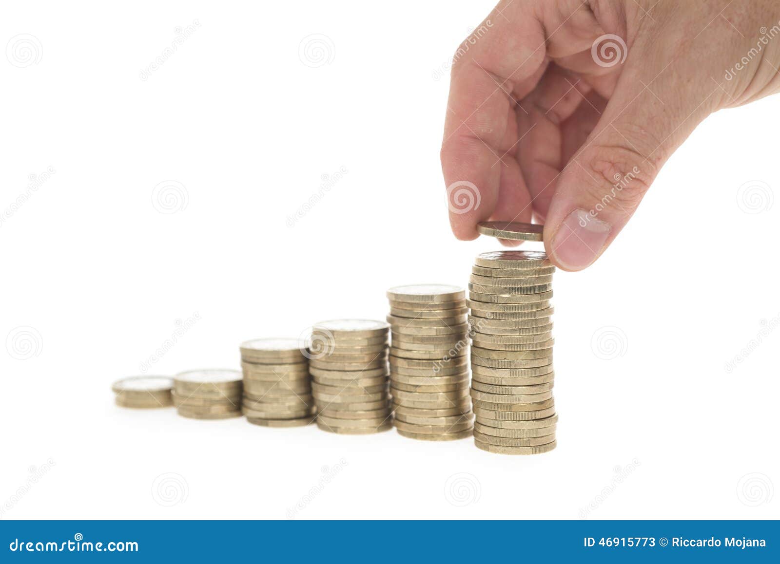 Increase your savings stock image. Image of making, isolated - 46915773