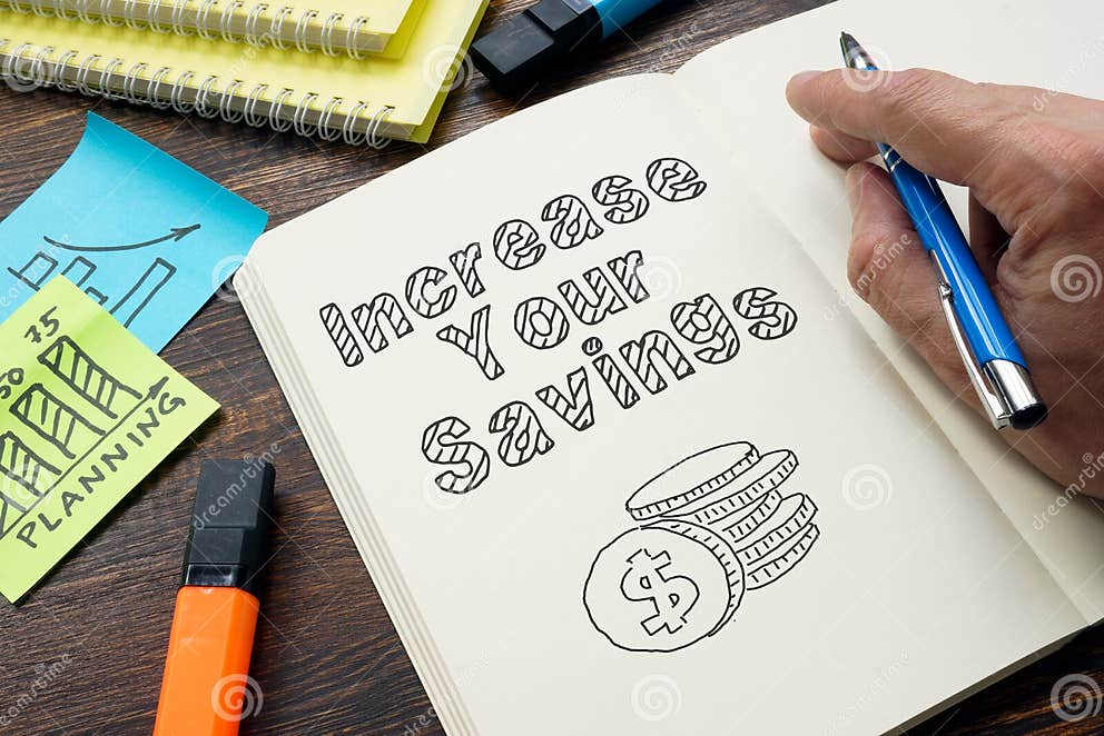Increase Your Savings is Shown on the Photo Using the Text Stock Photo ...