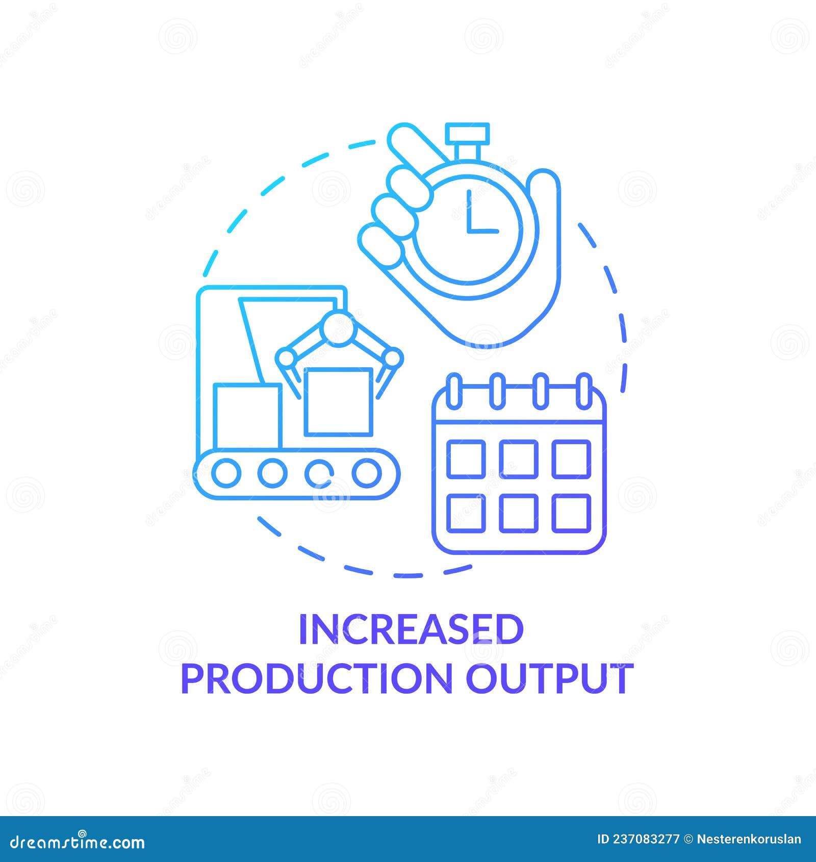 Plant Output Line Icons Collection. Production, Yield, Efficiency ...