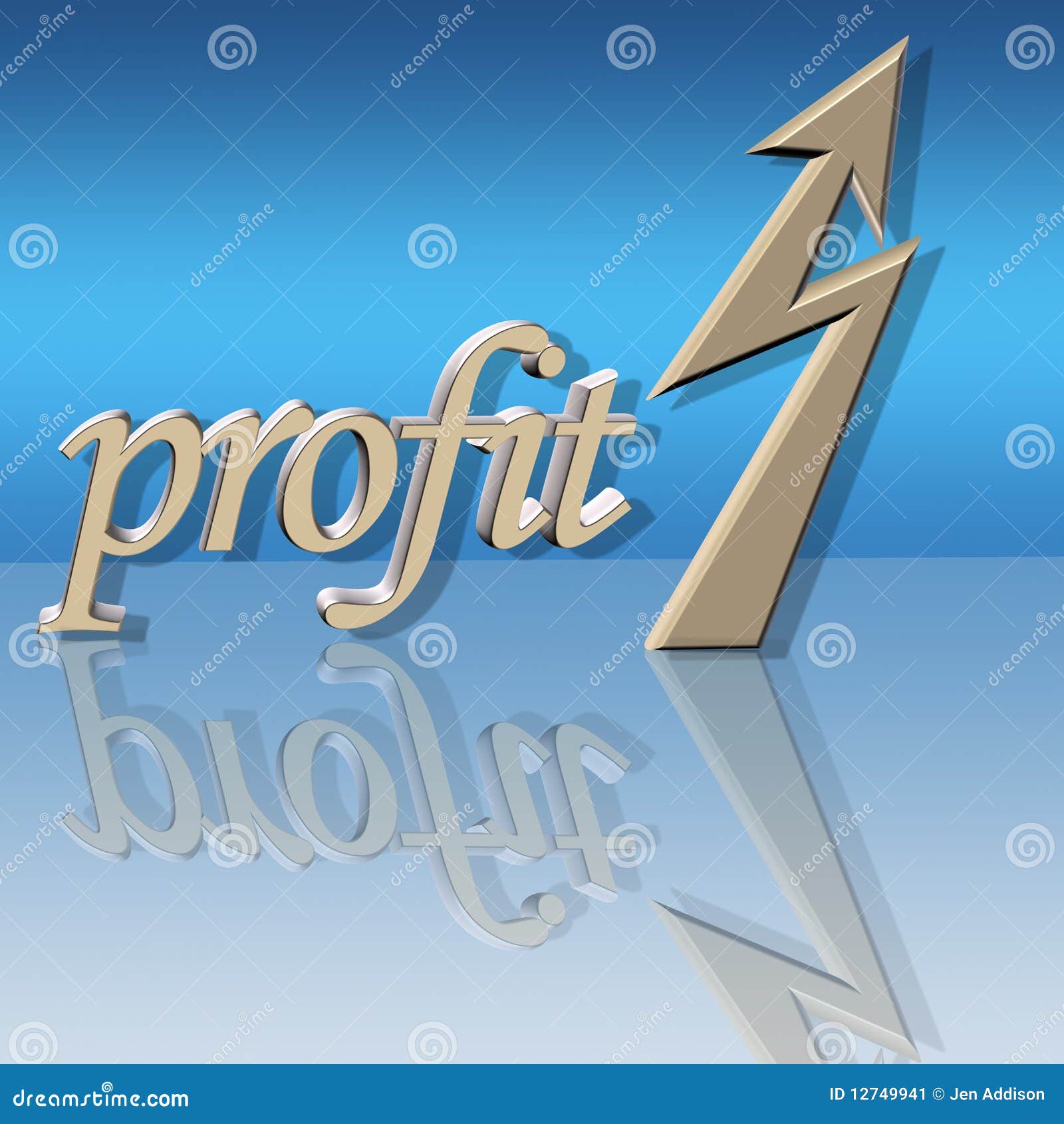 Increased profit stock illustration. Illustration of improve - 12749941