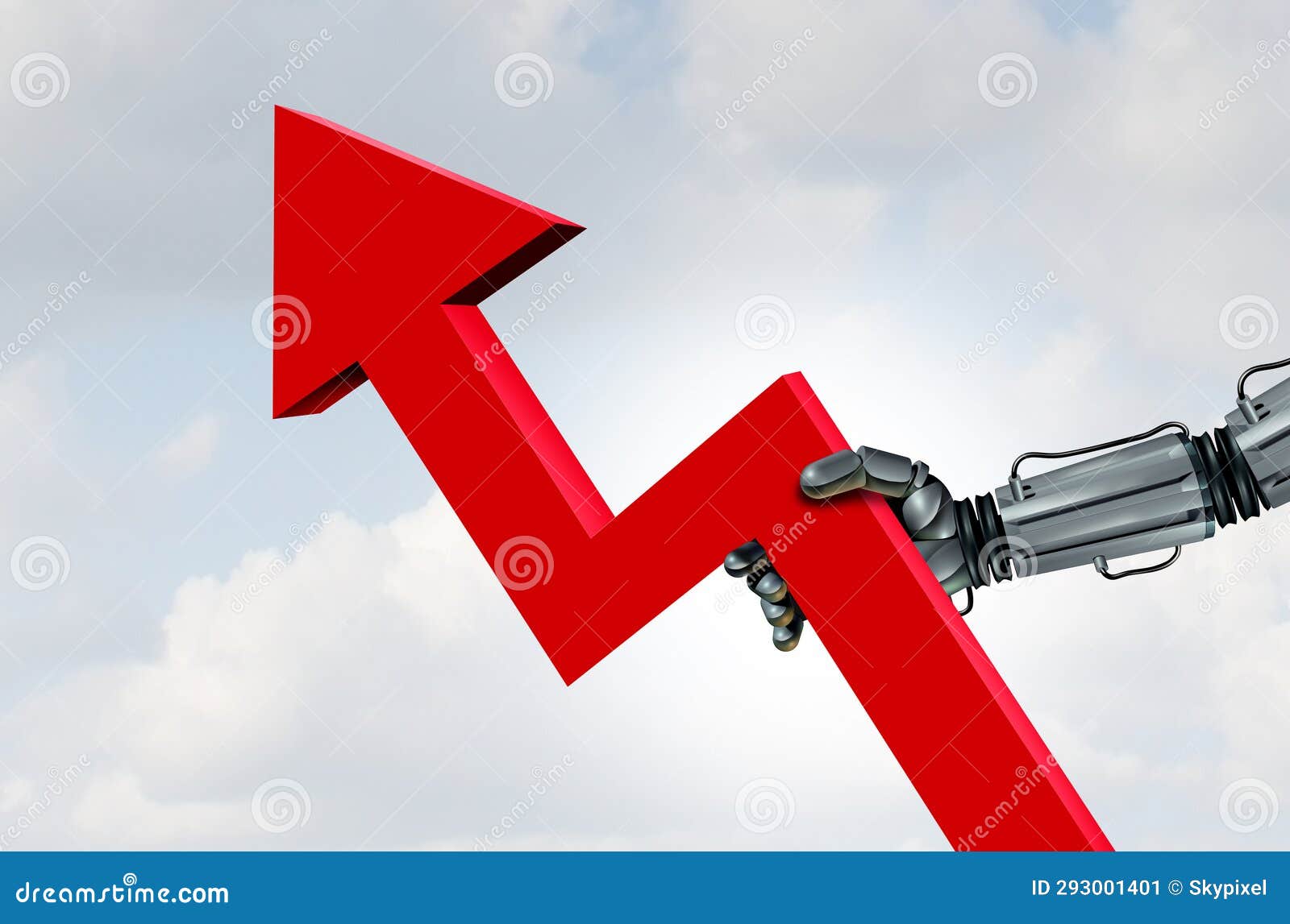 Increasing AI Technology stock illustration. Illustration of growth ...