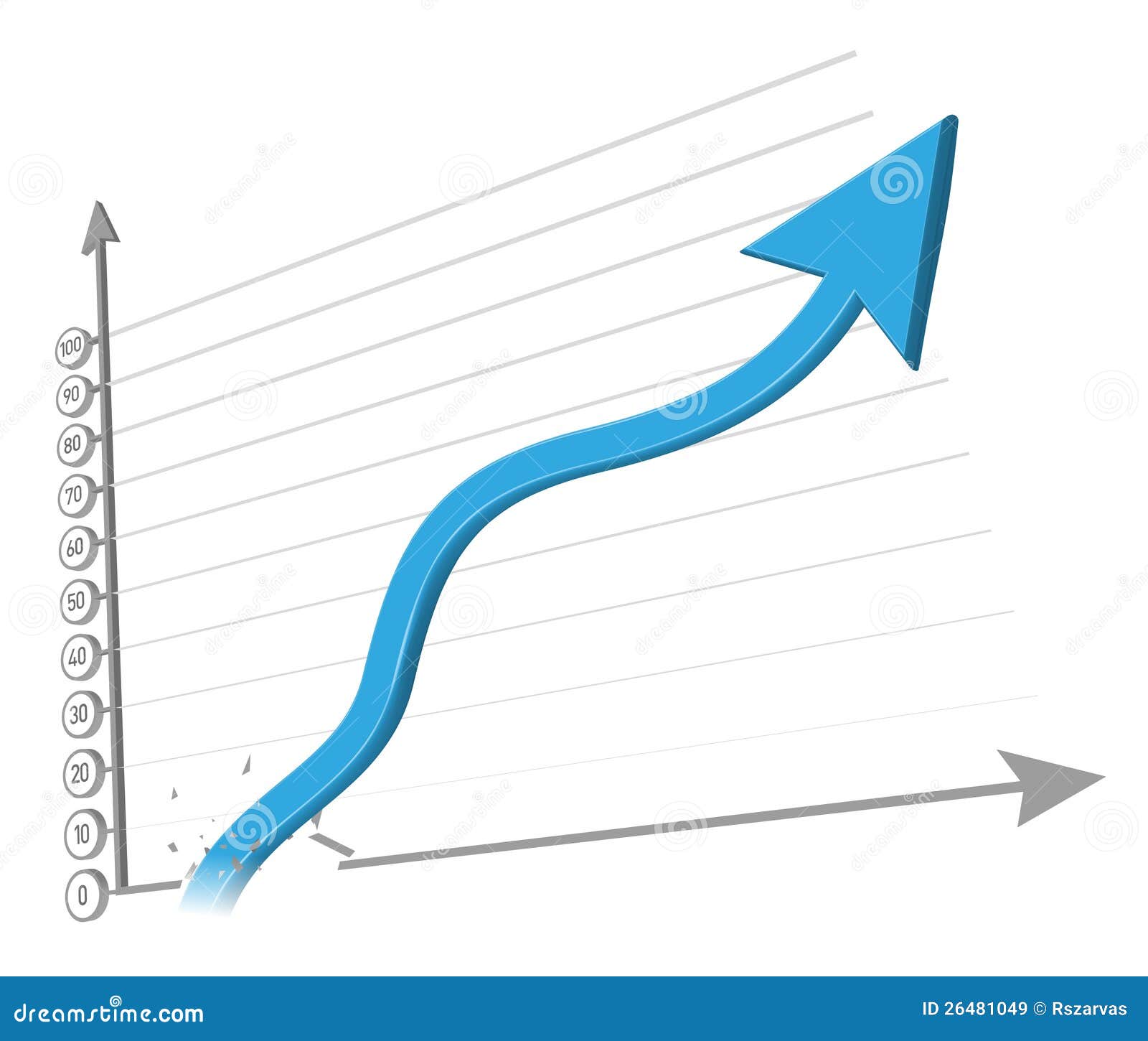 Increasing Arrow Illustration Stock Vector - Illustration of financial ...