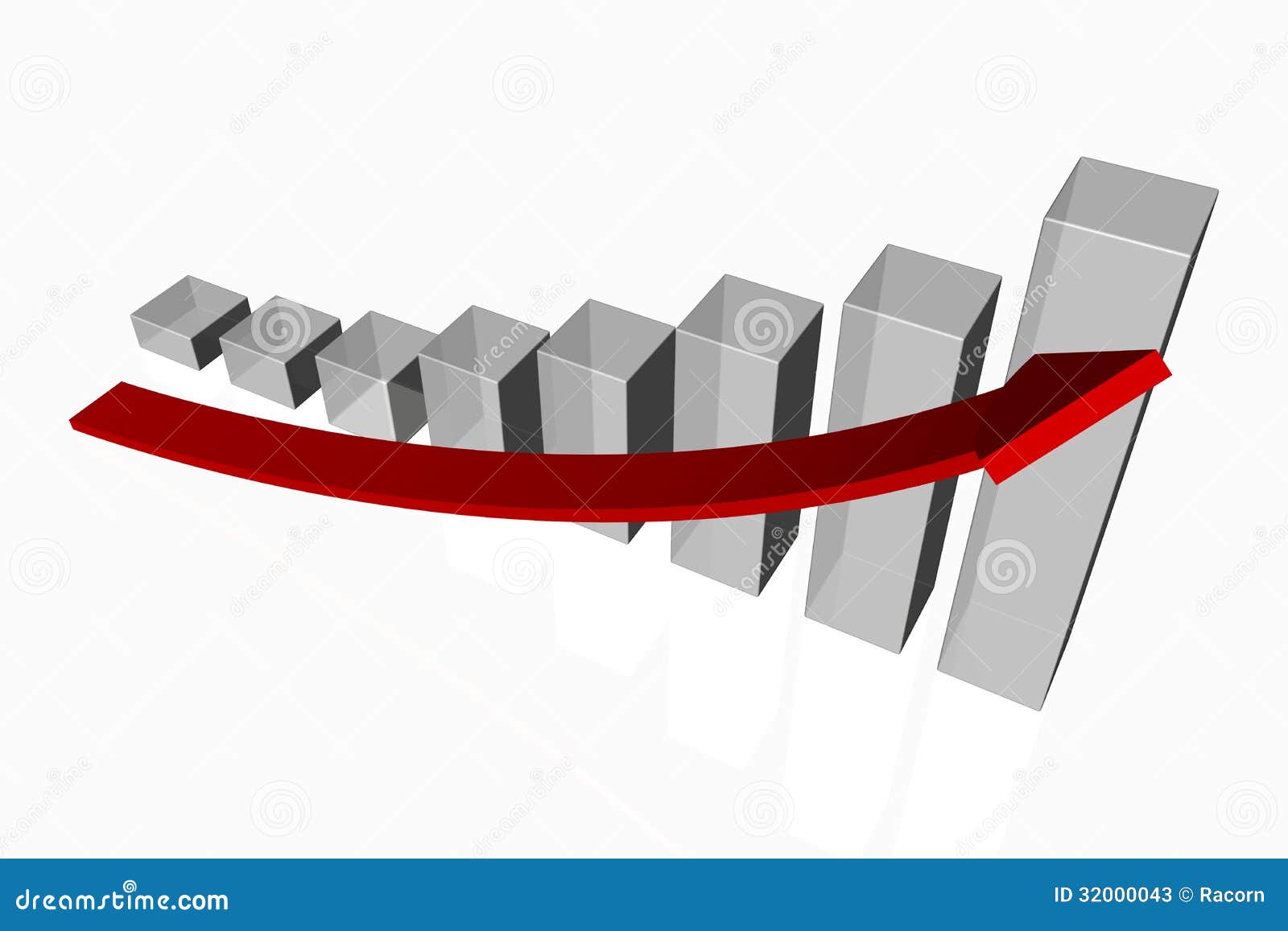 Increasing Bar Graph Stock Photos - Image: 32000043