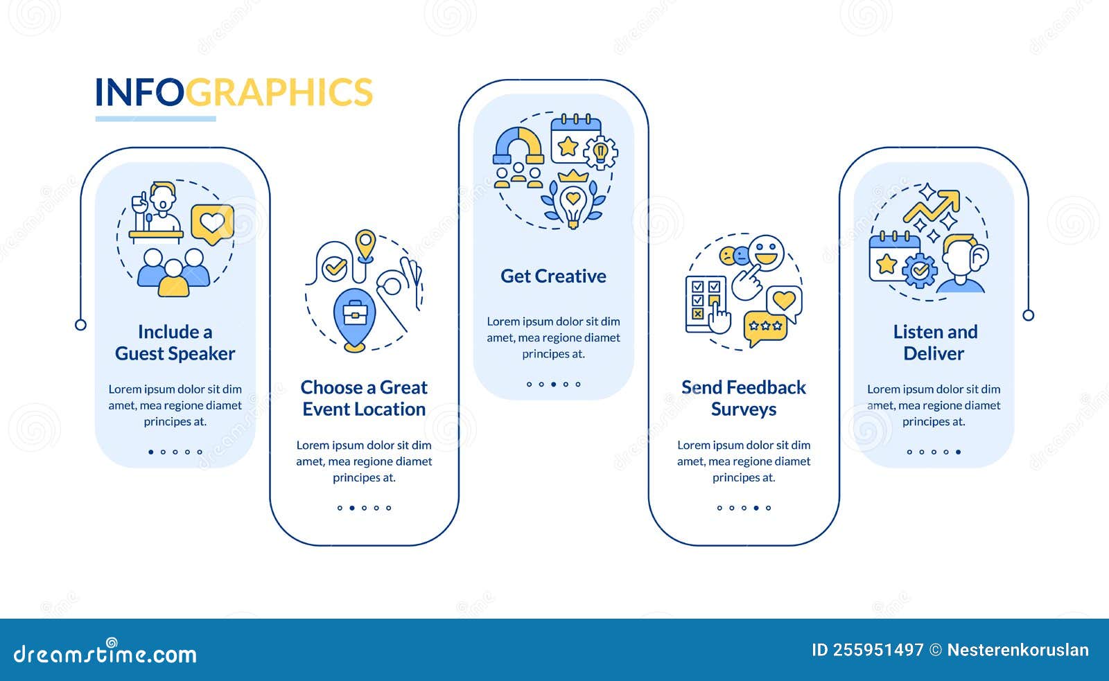 Increasing Business Events Attendance Rectangle Infographic Template ...