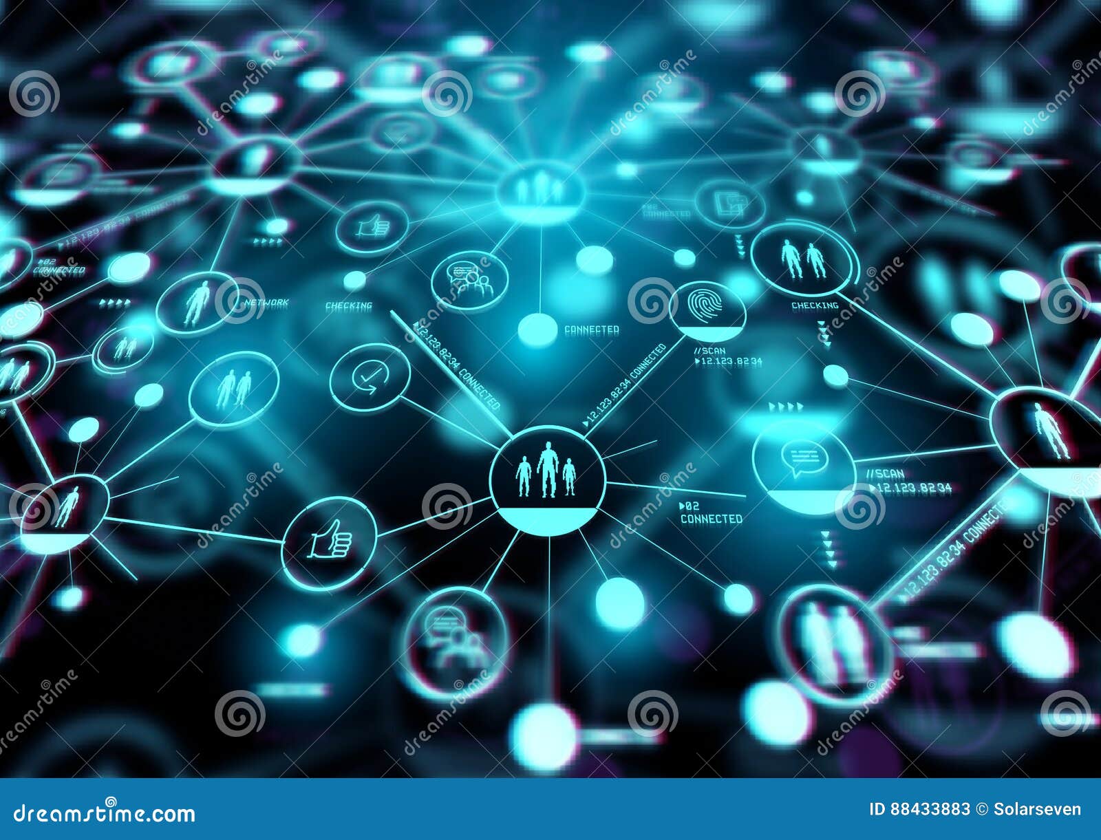 Increasing Connections stock illustration. Illustration of platform ...