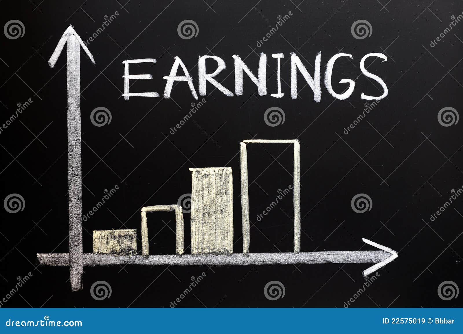 Increasing earnings graphs stock image. Image of business - 22575019