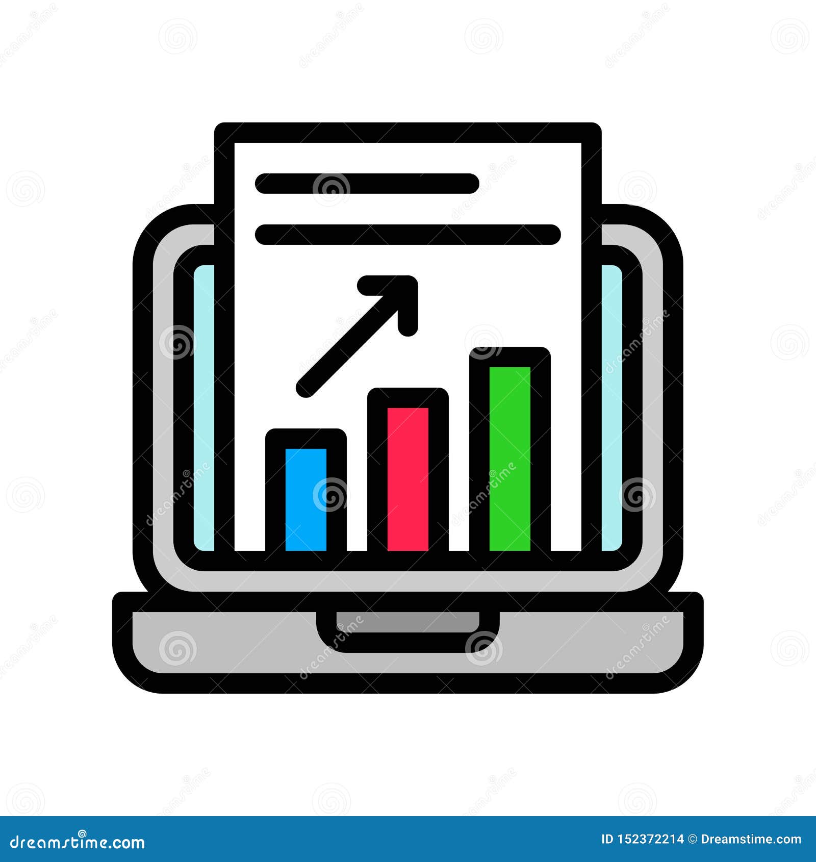 Increasing Graph Icon Stock Illustrations – 4,839 Increasing Graph Icon ...