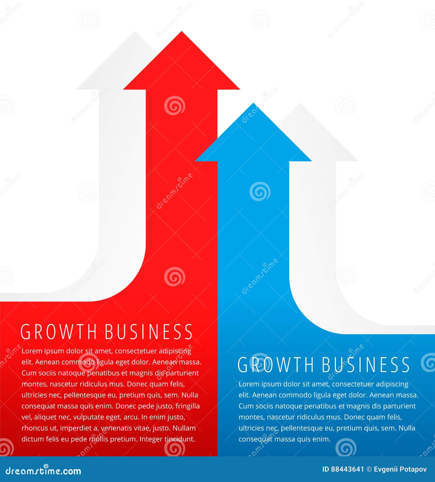 Increasing graphs stock vector. Illustration of business - 88443641