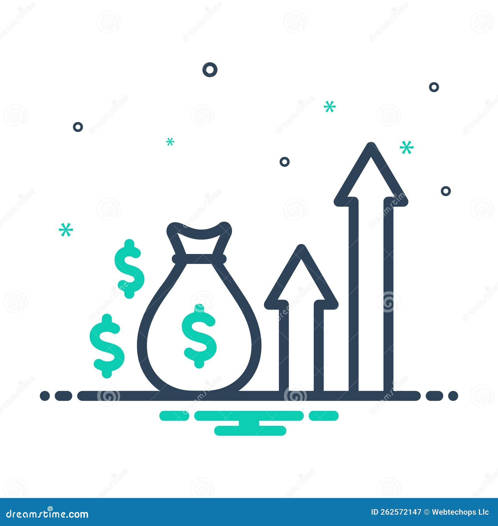 Mix Icon for Increasing, Enhancement and Developing Stock Vector ...