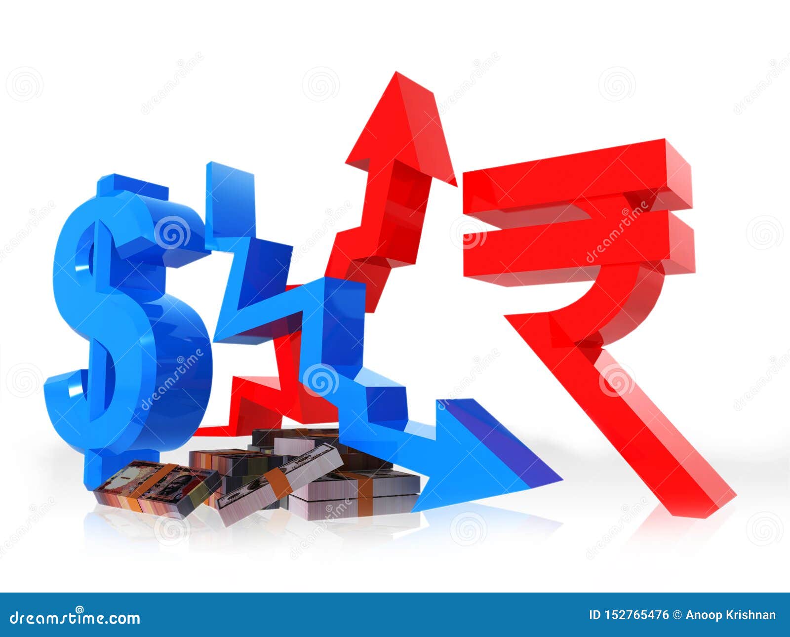Increasing Indian Rupay Value Stock Illustration - Illustration of ...
