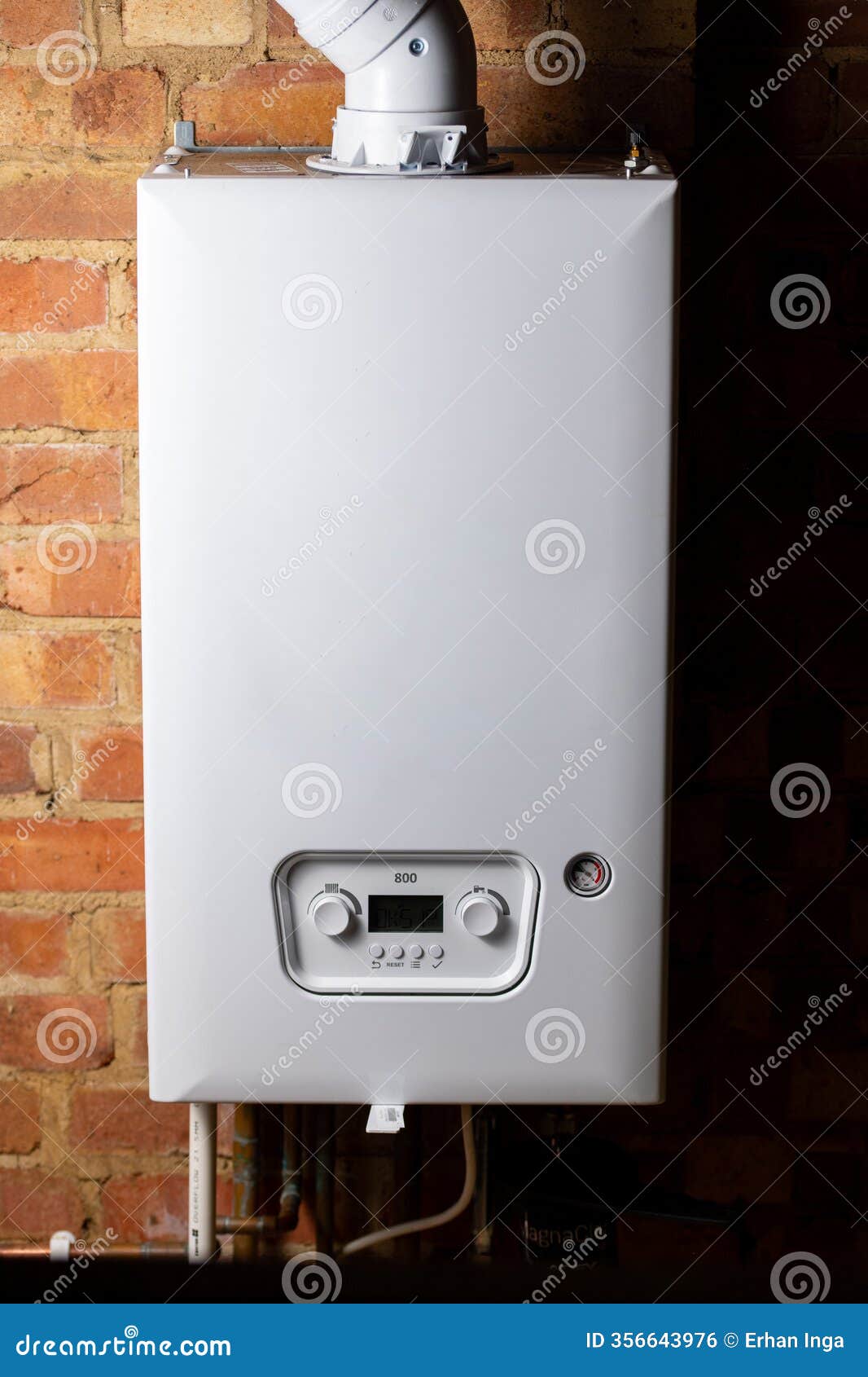 Increasing Price for Gas. Control Panel of Central Heating at Combi ...