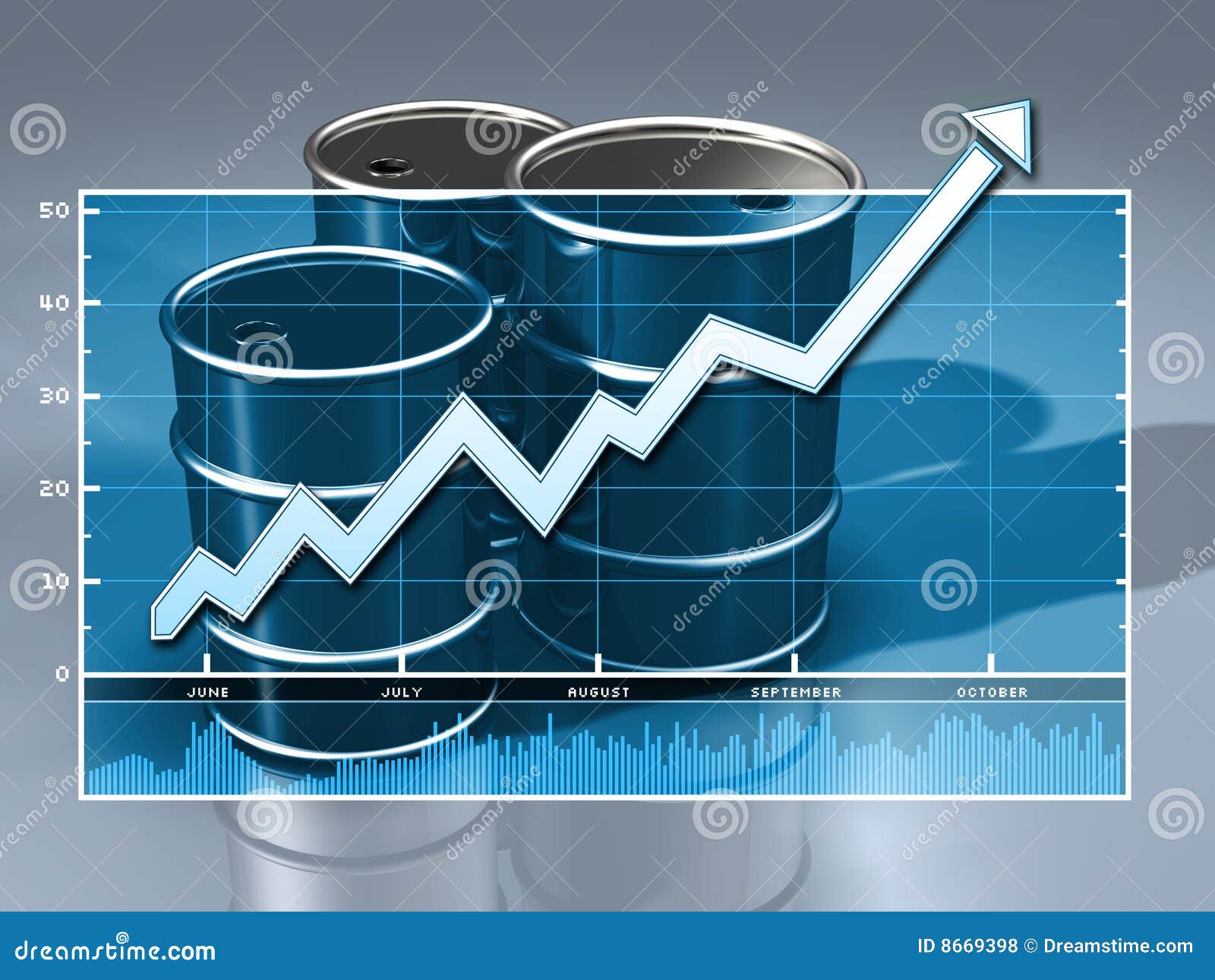 Increasing Price of Oil stock illustration. Illustration of increase ...