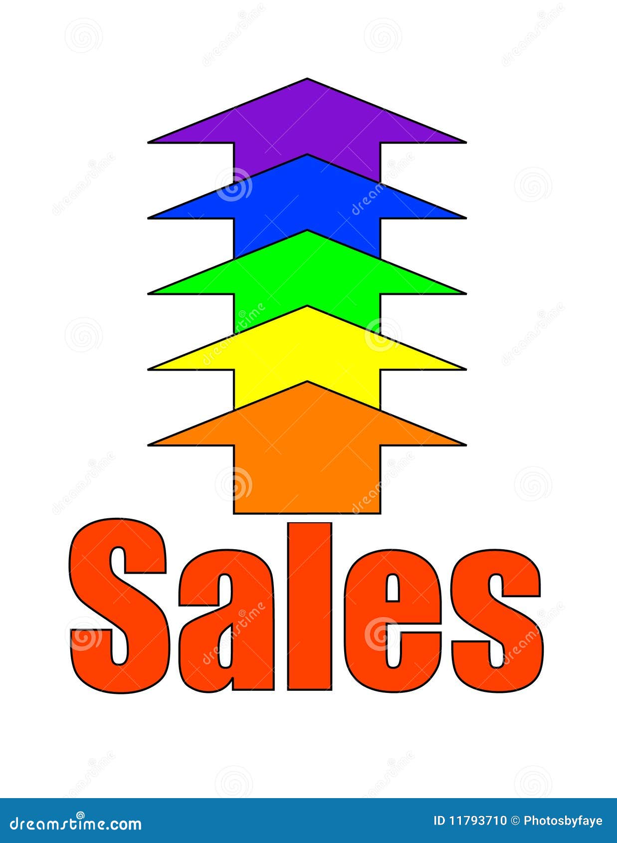 Increasing Sales stock vector. Illustration of success - 11793710